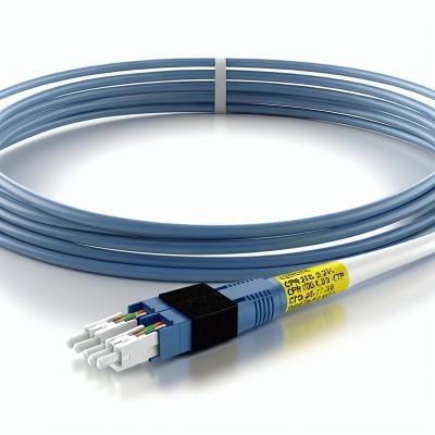 China CPR 24C Fiber Optic Patch Cord Data Center MPO Fiber Cable for sale