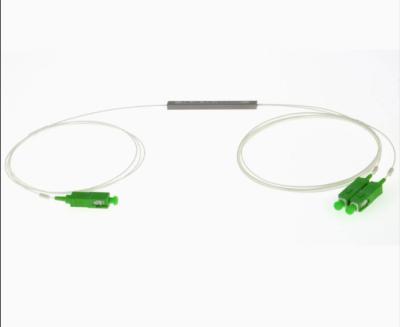 China 1X2 900um Mini Steel Tube Fiber Optic PLC Splitter Module High Reliability And Stability for sale
