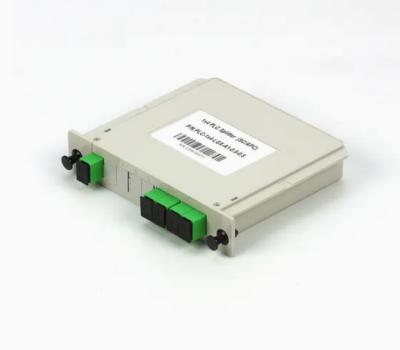China 1x4 FTTX Gpon Fiber Casette Type LGX PLC Splitter with Sc/APC Connector High reliability and stability for sale