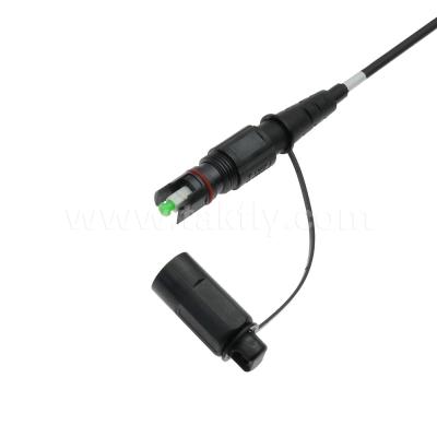 China Waterproof 1X4 Mini Supertap Terminal Closure Type Fiber Optic PLC Splitter with Supertap Female Optitap Compatible Connectors for sale