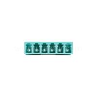 China LC/PC 6 Ways Adapter MM OM3 Aqua OM4 Violet Blue Without Flange Temperature Stability -40C～85C Additional Loss≤0.2dB for sale