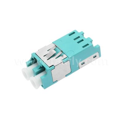 China 2 Port LC Duplex Quad Dust Proof Adapter V2 HD Salt Spray 500h Interchangeability ≤0.2dB for sale