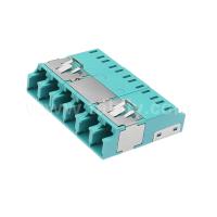 China APC Polishing 6 Port LC Quad Dust Proof Adapter V2 for Fast and Accurate Fiber Optic Connections for sale