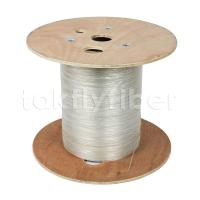 China Transparent FTTH Fiber Optic Drop Cable 2.2x3.0mm G657A2 Flat Indoor for sale