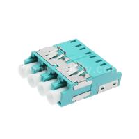 China LC Quad Fiber Optic Adapter APC UPC Multimode Without Flange for sale