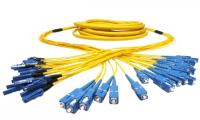 China SC-LC Breakout LSZH Fiber Optic Patchcord 12 Cores for sale