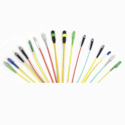 China SC/LC/ST/FC Fiber Optic Patch Cord 100N Tensile Strength PVC/LSZH for sale