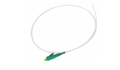 China LC Simplex 0.9mm Fiber Optic Pigtail APC SM G657A1 for sale