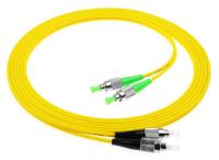 China FC-FC Duplex Fiber Optic Patch Cord LSZH/PVC SM/MM UPC/APC for sale