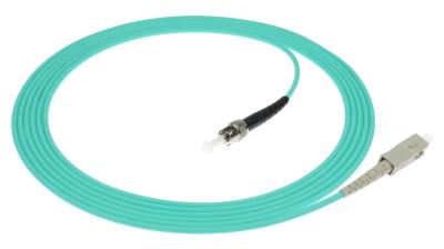 China ST-ST Simplex Fiber Optic Patch Cord PVC/LSZH/TPU UPC and APC for sale