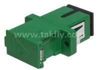 China SC/APC Side Shutter Fiber Optic Adapter with Flange for sale