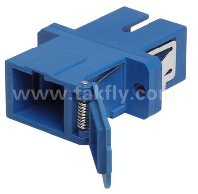 China SC/APC Side Shutter Adapter with Flange LSZH/PVC 2M for sale