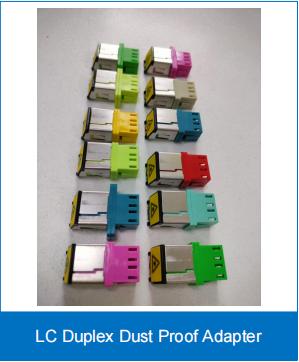 China LC Duplex Dust Proof Adapter SM/MM 0.2dB High Performance for sale
