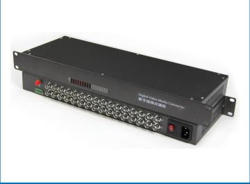China 32 Channel Video Digital Optical Converter: AHD/CVI/TVI to BNC to Fiber Optic Video Transmitter/Receiver for sale