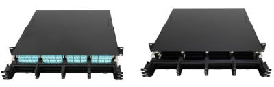 China FTTH 1U 2U 4U High-Density MPO/MTP Cassette FO Patch Panel 144-576 cores | Fiber Network Solution for sale