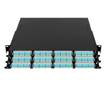 China 1U 144 Core Super-high Density MPO/MTP Rack-mount Fiber Patch Panel For Data Center and Network Solution for sale