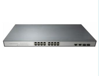 China High Density 16 Ports Gigabit PoE Network Ethernet Switch | Premium Quality Products DF-1.25G-16P-2E-2F for sale