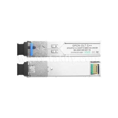 China SFP GPON OLT Class C++ Optical Transceiver Module for Data Center FTTH FTTX for sale