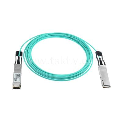 China Active Optical Cables Fiber AOC 40G QSFP+ to 40G QSFP+ for Data Center FTTH FTTX for sale