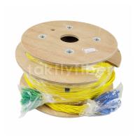 China CPR B2ca Cca Dca Rated  48Cores Fiber Optic Breakout Cable Fanout Patchcord for sale