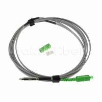 China 2.0*5.2mm SC/APC to SC/APC Pushable Fiber Drop Cable Assemblies for FTTH and FTTP for sale