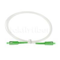 China SCAPC to SCAPC Transparent Patch Cord G657A2 PVC Invisible Fiber Optic Patch Cable for sale