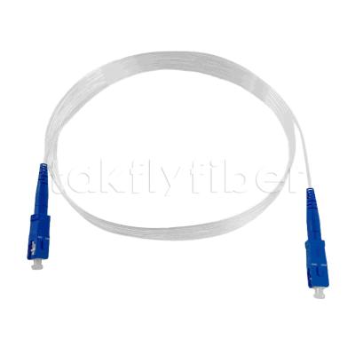 China CPR Eca Certified SC SM G657A 2.0*3.0mm Invisible Fiber Optic Patchcord for FTTH and FTTR for sale