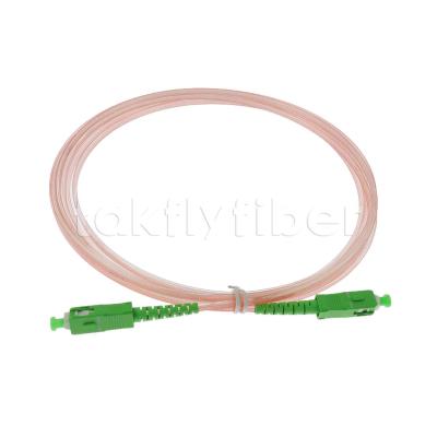 China SCAPC to SCAPC Newly Developed Invisible Self-Adhesive Fiber Optic Patchcord for FTTH FTTR Application for sale