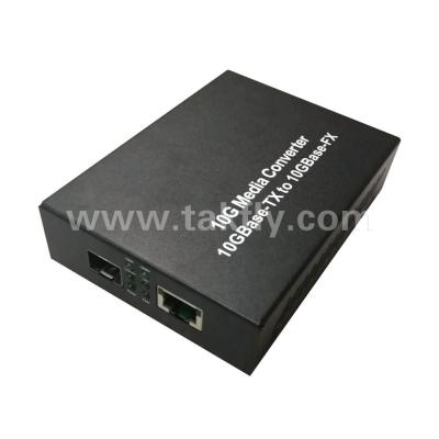 China 10g SFP+ & RJ45 Port Fiber Optic Media Converter for sale