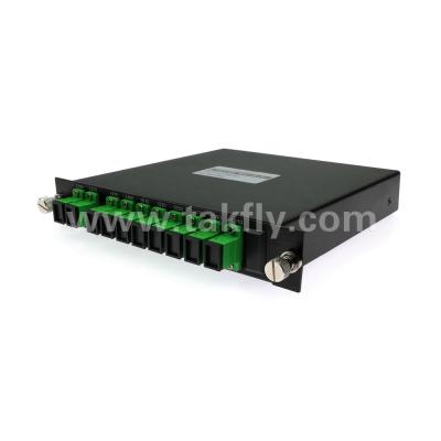 China CWDM 8+1Channel MUX+DEMUX LGX Module Fiber Optic for Data Center FTTX for sale