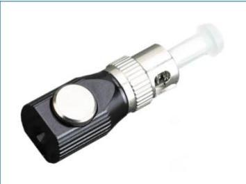 China ST Round Bare Fiber Adapter SM/MM Low IL 0.2dB High Performance for sale