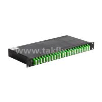 China Fiber Optic DWDM 100GHz AWG 40CH MUX+DEMUX for Data Center Telecom 5G for sale