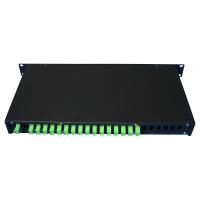 China Fiber Optic PLC Splitter Rack Mount Singlemode G657A SC APC/UPC for Data Center Telecom FTTx for sale
