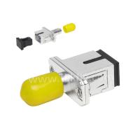 China Fiber Optic Coupler ST-SC Simplex Metal Hybrid Adapter Female/Female for Data Center Telecom FTTX for sale
