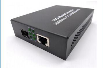 China 10G Unmanaged Fiber Media Converter with SFP+& RJ45 port Factory Direct Sales Reliable Network Connection for sale