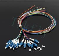 China 12-Core Single-mode LC Ribbon Pigtail for ODF Unit / Fiber Optic Rack for sale