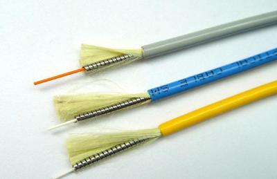 China Simplex Armored Optical Cable, Steel Armored Single Fiber Patch Cord, Anti-Rodent, LSZH, for FTTH/CCTV for sale