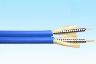 China 2 Core Duplex Armored Fiber Optic Cable – LSZH Jacket, Steel Tube Armored, Anti-Rodent, for FTTH, CCTV, Data Center, Industrial Network for sale