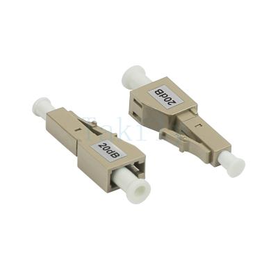 China LC Male to Female Fiber Optic Attenuator – Inline Fixed Type for Single Mode / Multimode for sale