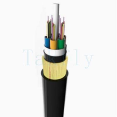 China ADSS 2-24 Core Loose Tube Aerial Cable – FRP Central Member, Aramid Yarn, PE/AT Outer Sheath for sale