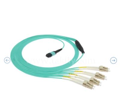 China MPO/MTP-LC Breakout Patch Cord | High-Density Multi-Core Fiber Optic Cabling Solution for sale