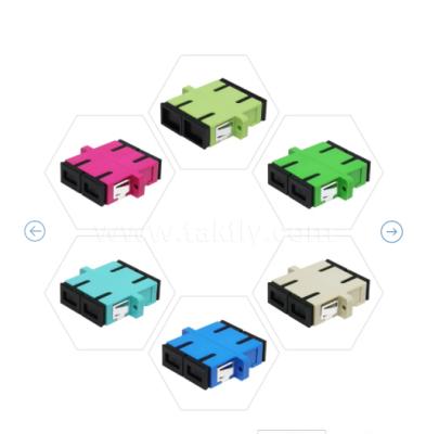 China SC Duplex Fiber Optic Adapter ,Low Insertion Loss for Cable-to-Cable & Cable-to-Equipment Connection for sale