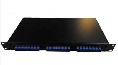 China 1U Front-Access Rackmount ODF with 2 Splice Trays and 12-48 Core Capacity for sale