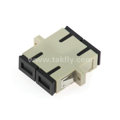 China SC Fiber Optic Adapter – Zirconia Sleeve, Flangeless or Duplex-Flanged, for SM/MM, -40~85℃ Operation for sale