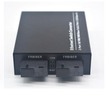 China SC Single-Fiber 10/100/1000M with 2 RJ45 Port Base-T to 100 Base-X Managed Media Converter for sale