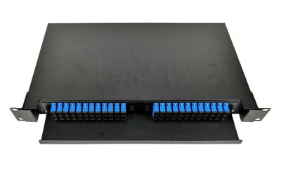 China 1U 48F Rack Mount Fiber ODF – Slidable Drawer, SC Adapter Compatible for sale