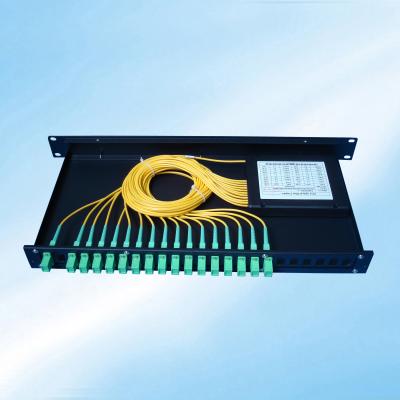 China 1X16 Rack Mount Fiber Optic PLC Splitter for sale