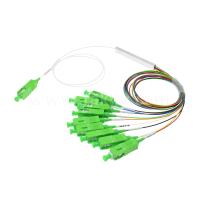China 1×9 Channel PLC Splitter with 0.9mm Fiber for FTTH/FTTX Optical Distribution Networks for sale