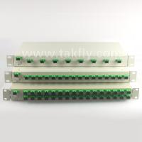 China 1U Rack Mount PLC Splitter with High Uniformity, Full Wavelength Support, and Reverse Operation Capability for sale
