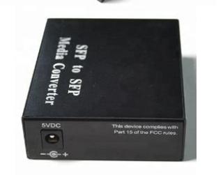 China 10-100-1000M SFP to SFP Media Converter for sale